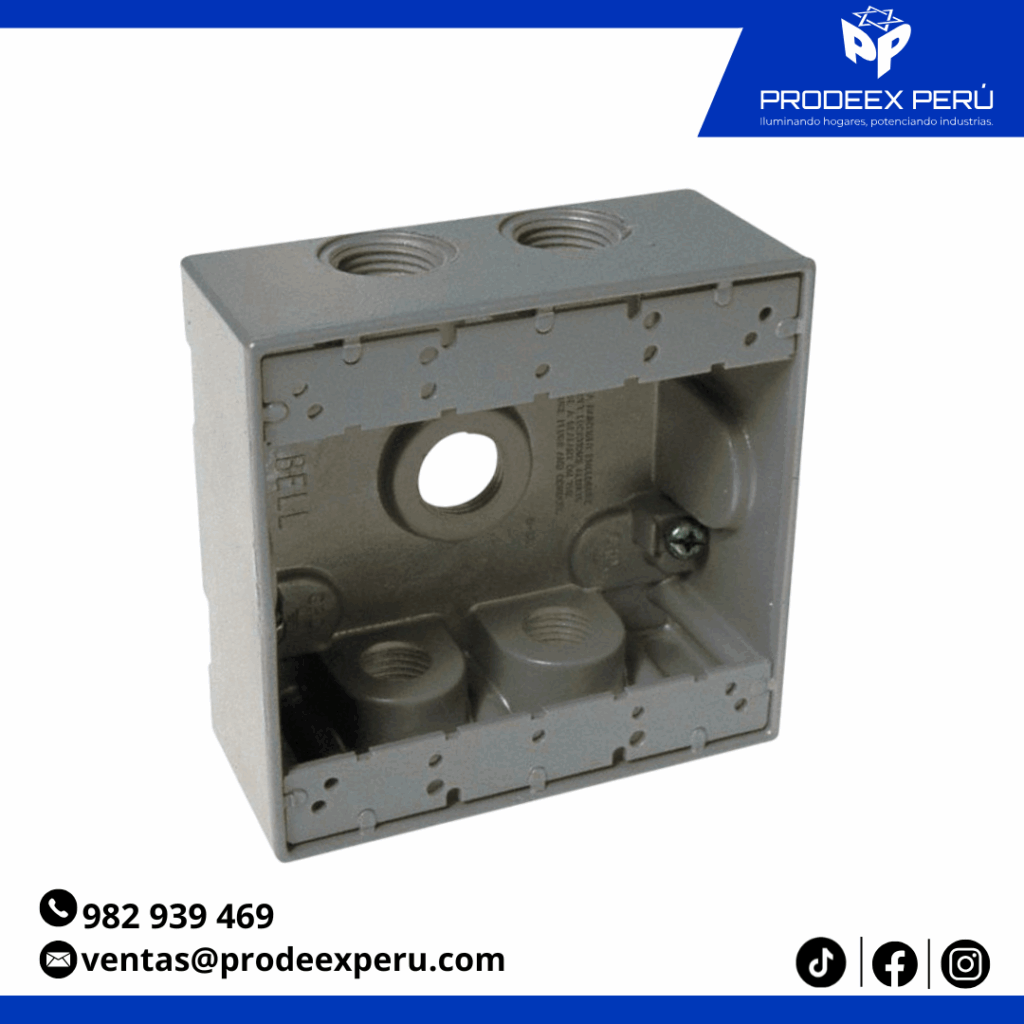 Caja de Paso Hermética 4×4 – Resistente, Ideal para Tubería Conduit ...