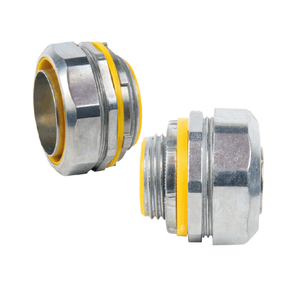 Conector Recto Hermético Liquid Tight de Acero Zincado | Para Tubería ...