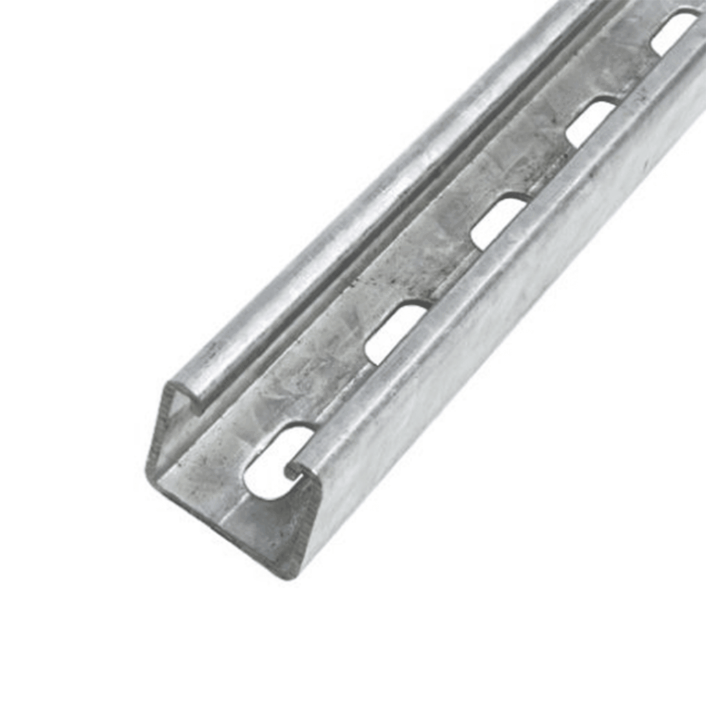 Riel Unistrut de 3 Metros en Acero Galvanizado | Canal Ranurado para ...