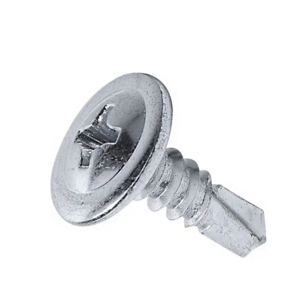 Tornillo Autoperforante Cabeza Lenteja Fijación Rápida En Metal Y