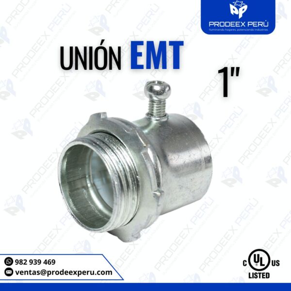 Conector EMT 1″ de Acero Galvanizado | Alta Resistencia y Fácil ...